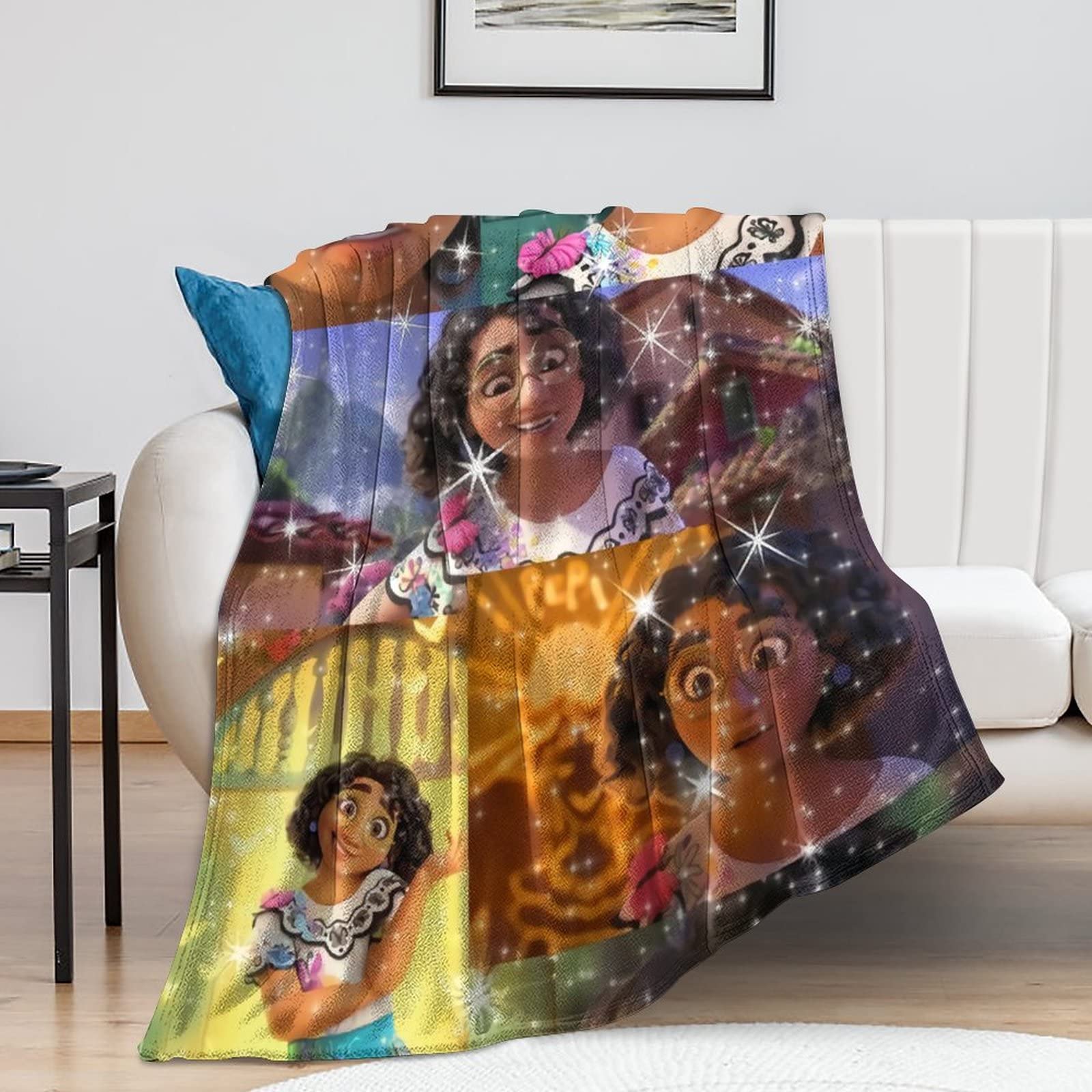 Blanket Lightweight Throw Blankets for Couch Sofa Trave Camping Soft Warm Flannel Cozy Fleece Throw Blanket for Carnival Easter Christmas Birthday 40"x50"