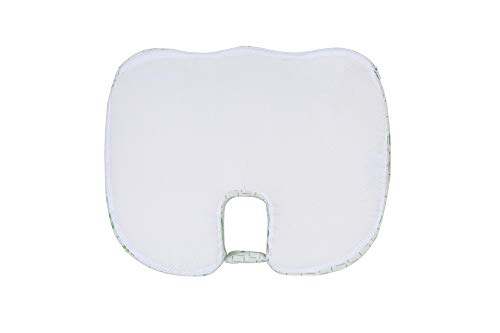 Bamboo Seat Cushion Pillow for Office Chair - Memory Foam Pad for Tailbone, Sciatica, Lower Back Pain Relief, Ergonomic and Non-Slip, Machine Washable Cover (Pack of 1)