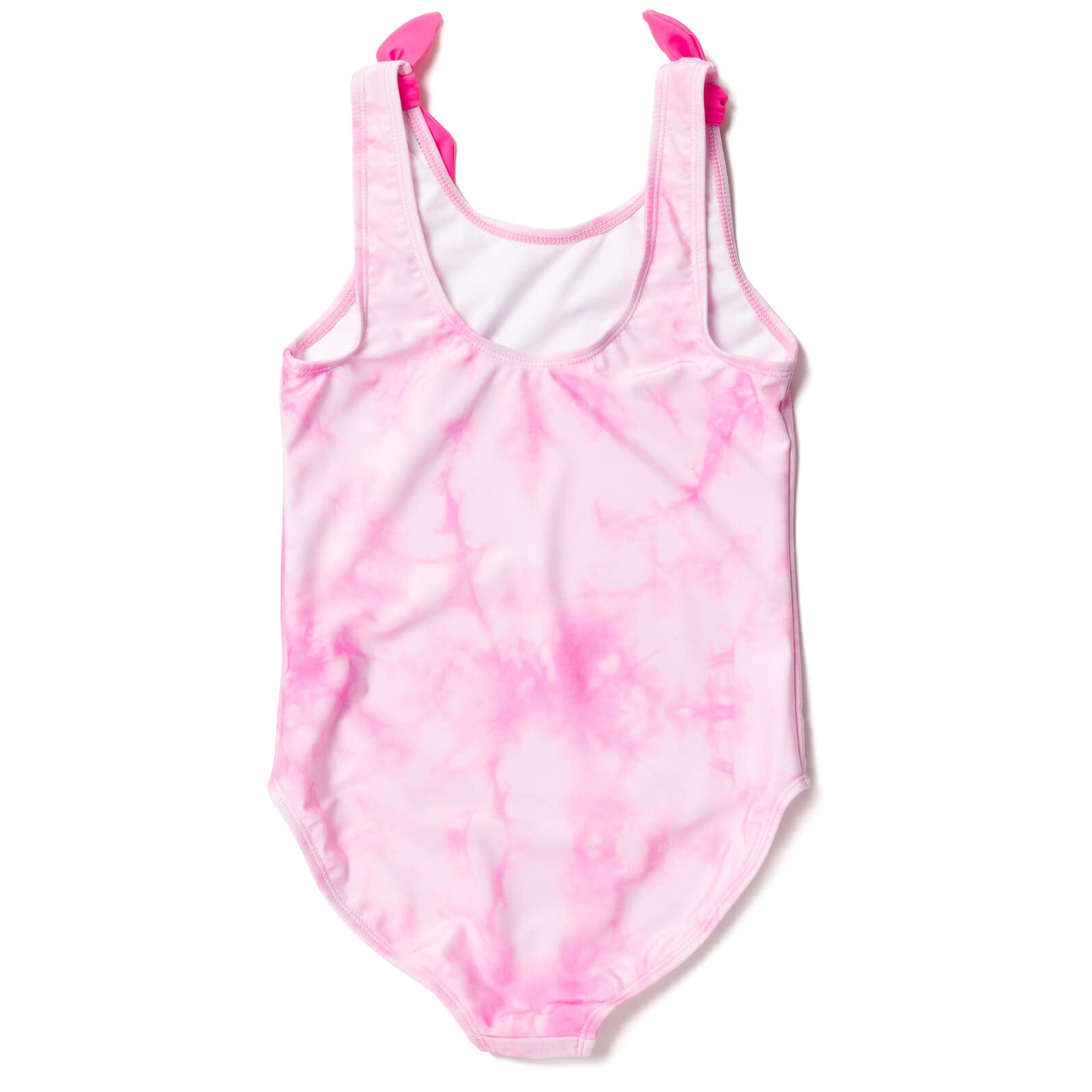 Barbie Little Girls One Piece Bathing Suit Tie Dye Pink 6