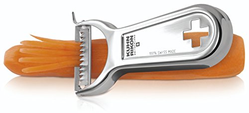 Kuhn Rikon "Swiss Metallic" Julienne Cross Peeler, Silver