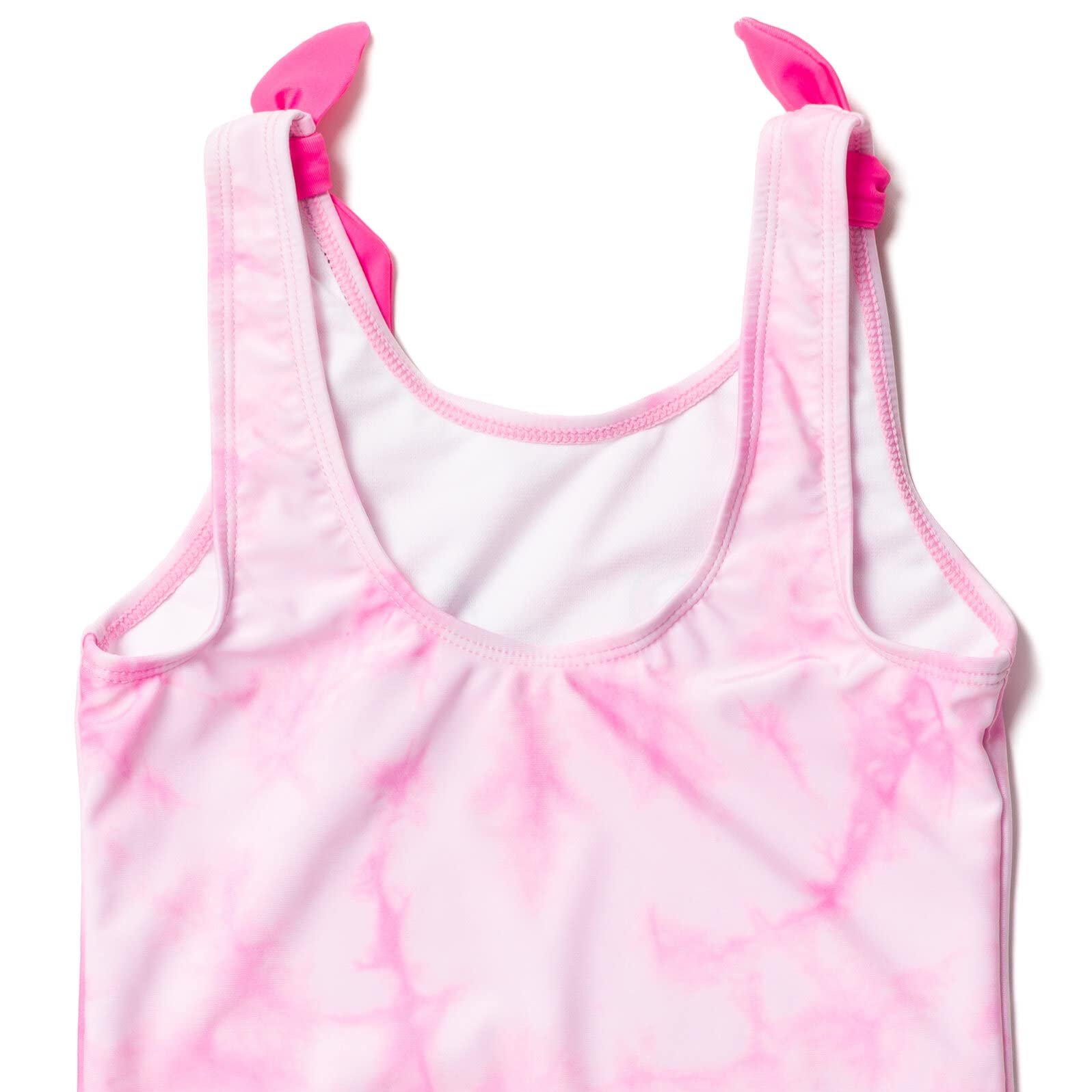 Barbie Little Girls One Piece Bathing Suit Tie Dye Pink 6
