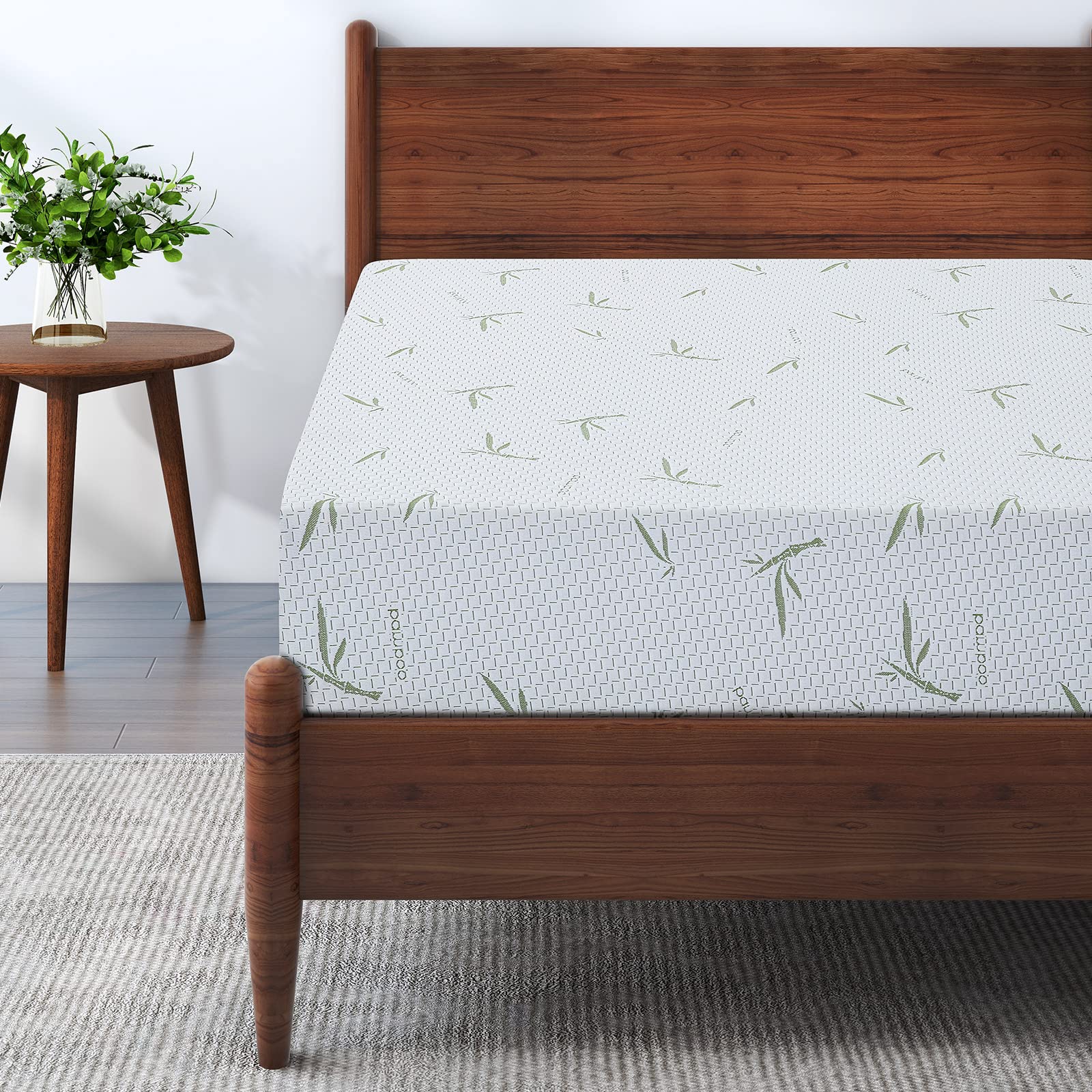 IULULU Full Mattress, 10 Inch Memory Foam Mattress in a Box, Green Tea Gel Infused Mattresses with Breathable Cover for Cool Sleep, Medium Supportive, CertiPUR-US Certified