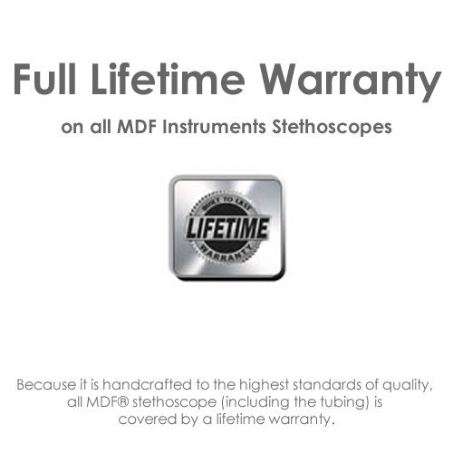 MDF® Dual Head Lightweight Stethoscope - All Black (MDF747-BO)