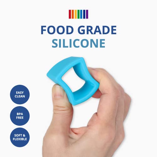 BLUE GINKGO Silicone Rainbow Blocks - Giftable Soft Blocks for Kids | BPA Free Silicone Blocks | Montessori Blocks, Silicone Rainbow Stacking Toy with Sorting Tray (24 PC - Pastel)
