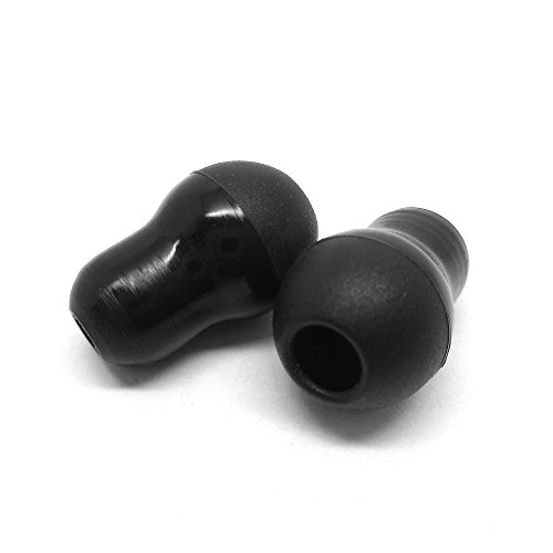 LUFOX 2 Pair Black Color Silicone Ear Tips Earbud Replacement for Littmann Stethoscope ÂĄÂ