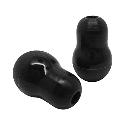 LUFOX 2 Pair Black Color Silicone Ear Tips Earbud Replacement for Littmann Stethoscope ¡