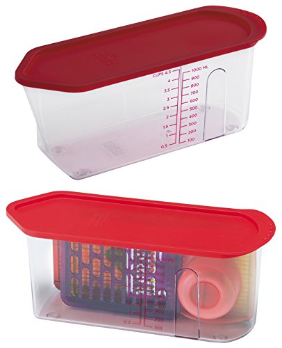KUHN RIKON Mandolin & Grater Box-Mandoline and Grater, 28 x 28 x 1 cm, Transparent