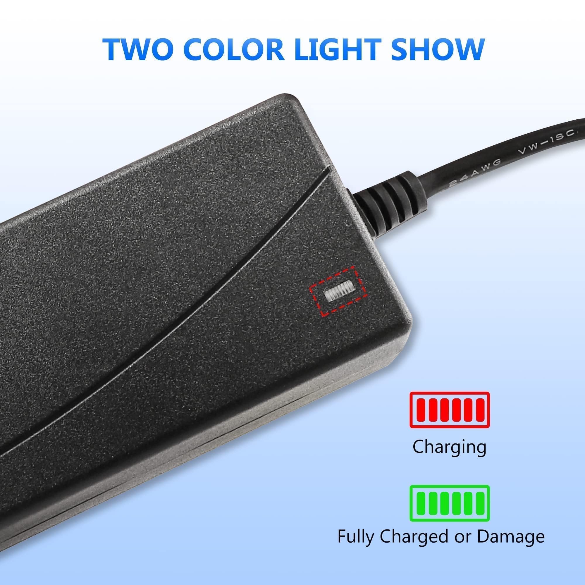 BXIZXD 24V 1.5A Charger for Razor Electric Scooter, Standard 3-Prong Inline for Razor E100 E300 E125 E150 E500 E175 PR200, MX350 E225S E325S, Pocket Mod, Sports Mod, Dirt Quad, Motorcycle Dirt Bike