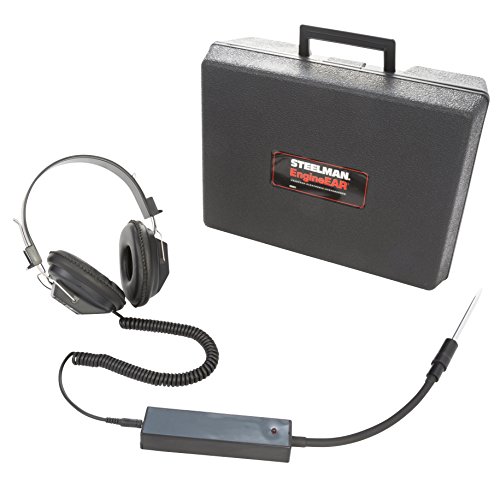STEELMAN EngineEAR Stethoscope Auto Diagnostic Tool, Noise-Canceling Headphones, Ulta-Sensitive Microphone, 9 Volt Battery Included