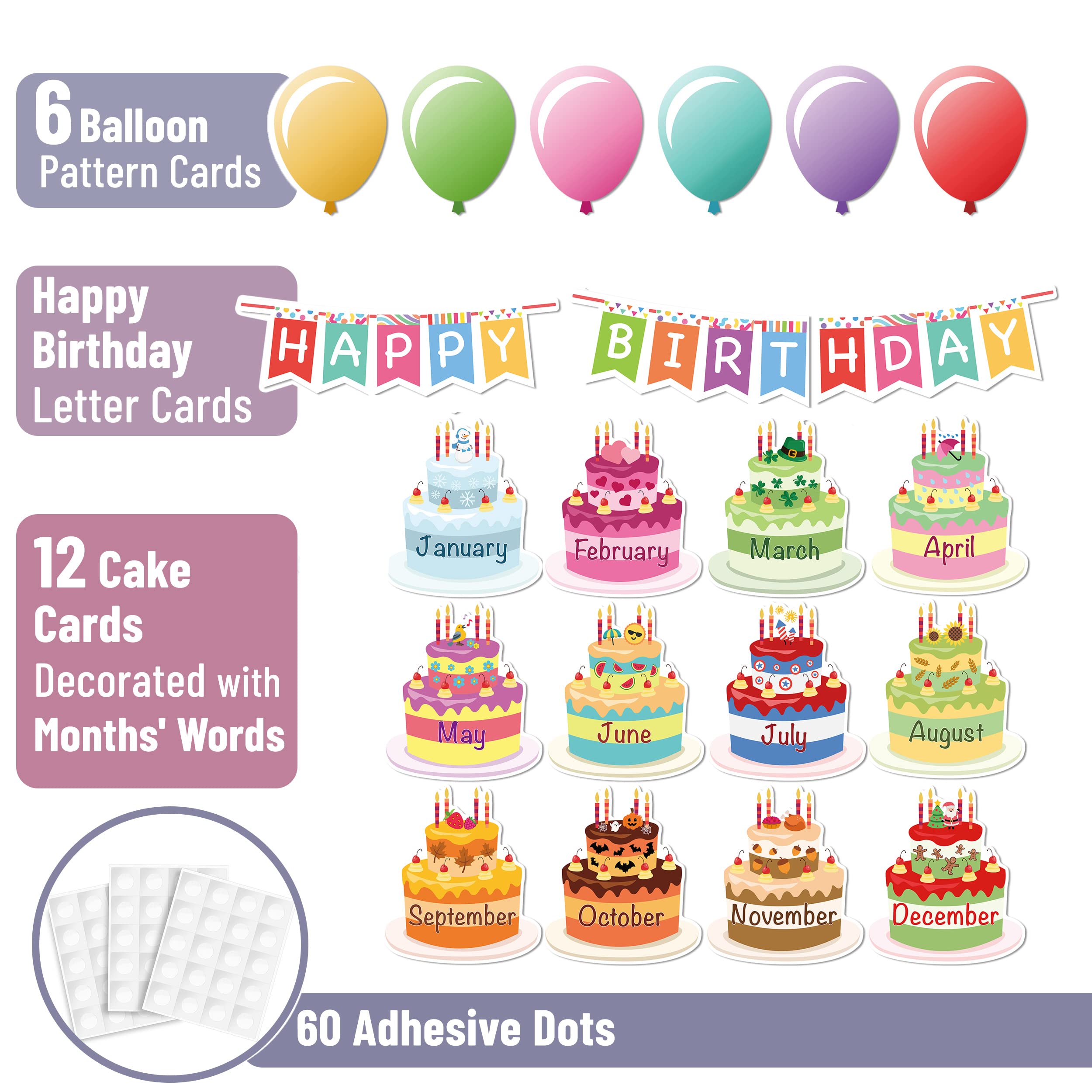 Mr. Pen- Happy Birthday Bulletin Board Set, 20 pcs, Bulletin Board Decorations, Birthday Board Classroom, Birthday Bulletin Board Decorations, Classroom Birthday, Classroom Decorations, Birthday Board