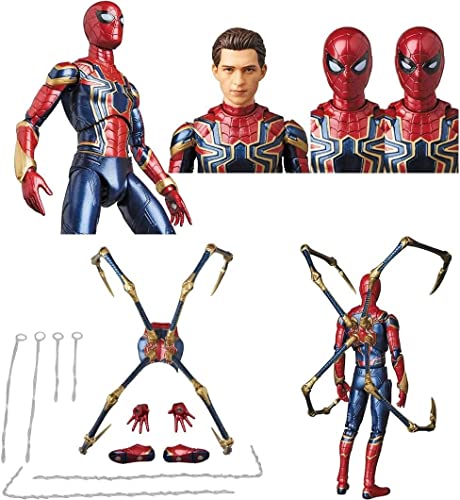 6-inch Spiderman Action Figures,Spiderman Toy,No Way Home Marvel Iron Spider Spiderman All Joints Movable Collectible Best Gift for Kids PVC Action Figures Assembling Toys