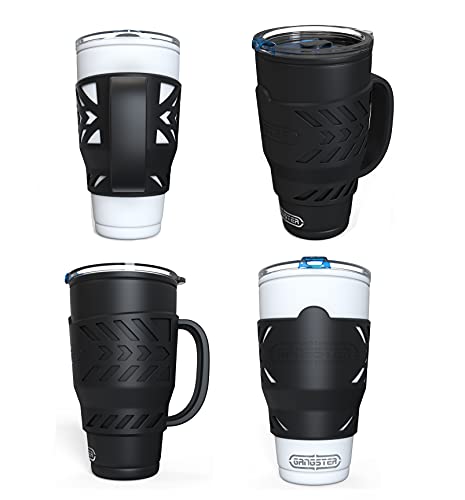 Gangster Armor Grip for your 30 oz tumbler Yeti handle RTIC Beast Simple Corkcicle Tumbler handle (Yellow)