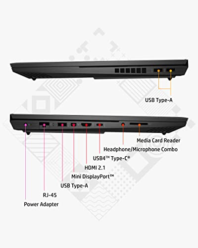 HP OMEN Laptop 16, NVIDIA GeForce RTX 3070, 12th Gen Intel Core i7-12700H, 16 GB RAM, 512 GB SSD, Quad HD IPS Display, Windows 11 Home, RGB Backlit Keyboard, Enhanced Thermals (16-b1020nr, 2022)
