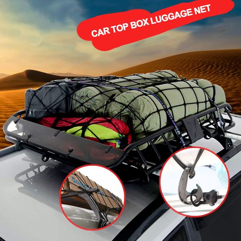 Collapsible Wagon Cargo Net 35in x 20in High Elastic for Utility Carts,Garden Cart,Beach Cart,Folding Trolley Cart,Shopping Cart