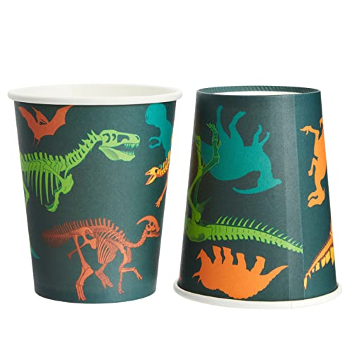 144 Piece Rawr Dinosaur Birthday Party Supplies, Dino Dinnerware Set with Plates, Napkins, Cups, and Cutlery (24 Guests)