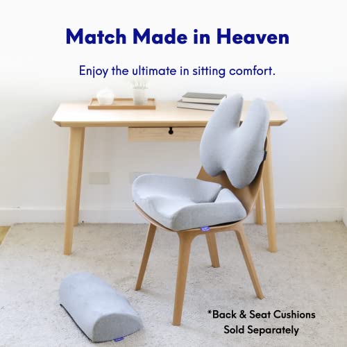 Cushion Lab Ergonomic Foot Rest for Under Desk β Patented Massage Ridge Design Memory Foam Foot Stool Pillow for Work, Home, Gaming, Computer, Office Chair β Footrest for Back & Hip Pain Relief