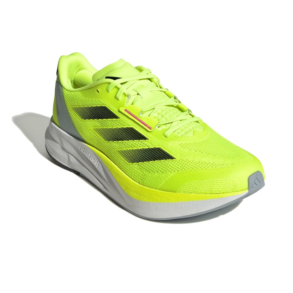 adidas Men's Duramo Speed Sneaker, Lucid Lemon/Core Black/Wonder Blue, 7