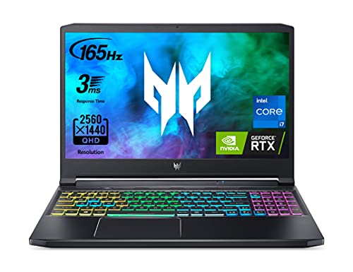 Acer Predator Triton 300 PT315-53-7691 Gaming Laptop | Intel i7-11800H | NVIDIA GeForce RTX 3070 Laptop GPU | 15.6" QHD 165Hz 3ms IPS Display | 16GB DDR4 | 1TB SSD | Killer WiFi 6 | RGB Keyboard