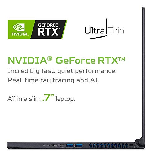 Acer Predator Triton 500 Thin & Light Gaming Laptop, Intel Core i7-8750H, GeForce RTX 2060 with 6GB, 15.6" Full HD 144Hz 3ms IPS Display, 16GB DDR4, 512GB PCIe NVMe SSD, RGB Keyboard, PT515-51-71VV