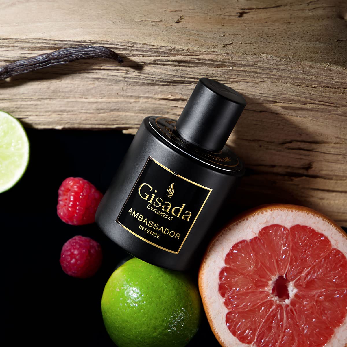 Gisada Ambassador Intense Cologne for Men - Perfume for Men with Strong, Masculine Scent & Classic Fragrance - Lasting Scent with Warm, Citrusy, Spicy, Oriental Notes - Made in Switzerland, 1.7 fl.oz.