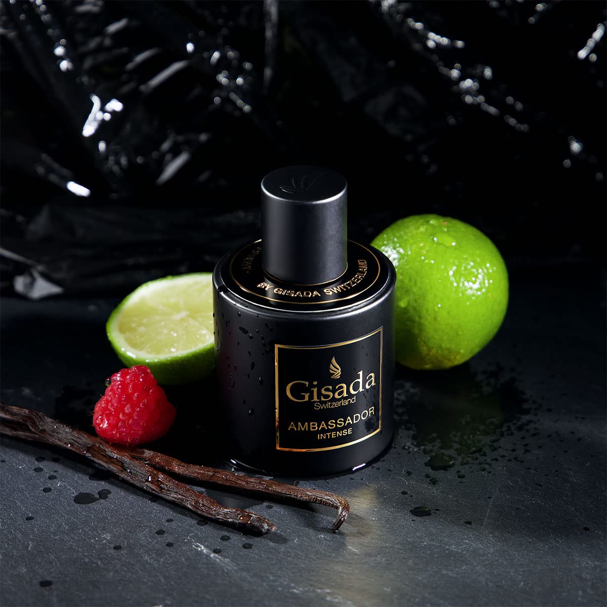 Gisada Ambassador Intense Cologne for Men - Perfume for Men with Strong, Masculine Scent & Classic Fragrance - Lasting Scent with Warm, Citrusy, Spicy, Oriental Notes - Made in Switzerland, 1.7 fl.oz.