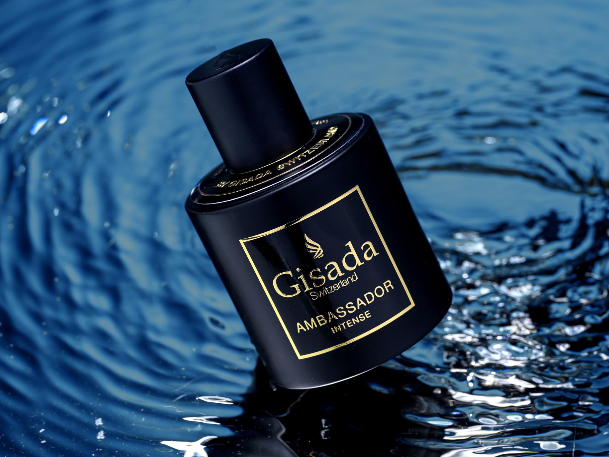 Gisada Ambassador Intense Cologne for Men - Perfume for Men with Strong, Masculine Scent & Classic Fragrance - Lasting Scent with Warm, Citrusy, Spicy, Oriental Notes - Made in Switzerland, 1.7 fl.oz.