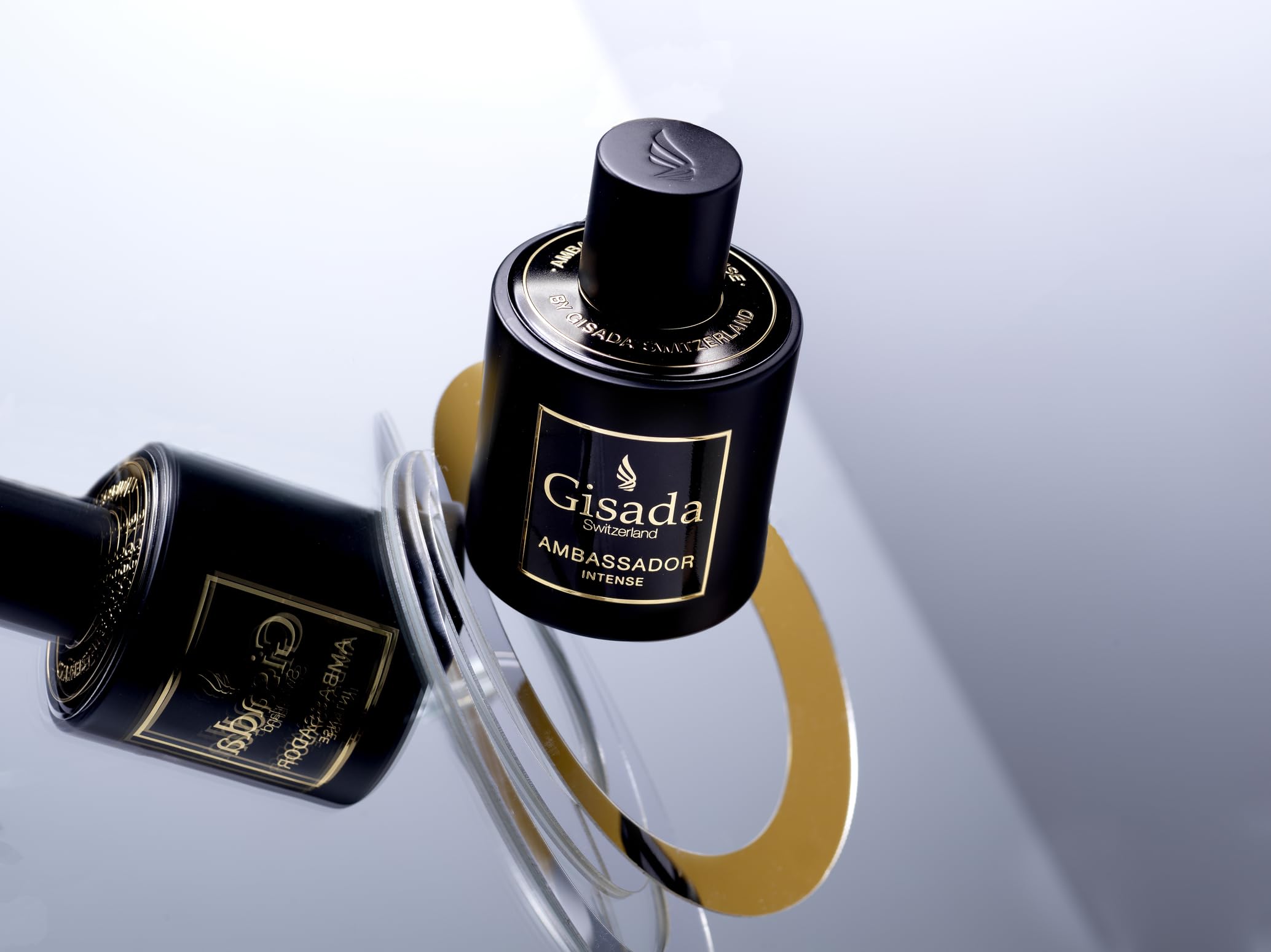 Gisada Ambassador Intense Cologne for Men - Perfume for Men with Strong, Masculine Scent & Classic Fragrance - Lasting Scent with Warm, Citrusy, Spicy, Oriental Notes - Made in Switzerland, 1.7 fl.oz.