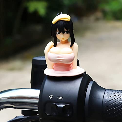 2Pcs Chest Shaking Ornaments, Shake Shake Girl Car Dashboard Decorations, Tide Play Q Version Doll Bobbleheads, Kawaii Sexy Action Figurine Beauty, Car Center Console Sculpture Model