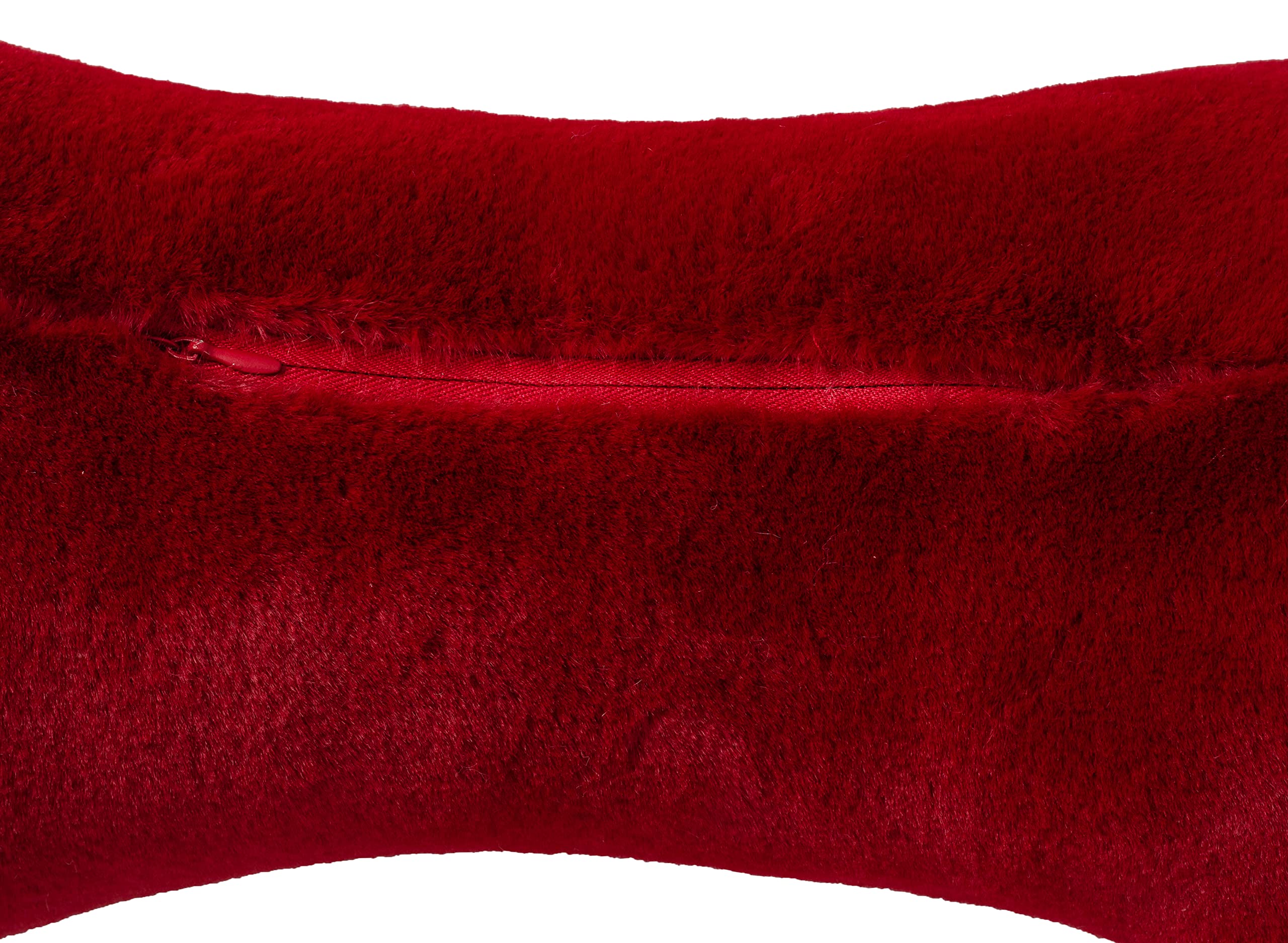 Soft Neck Bone Pillow for Sleeping,Travel Pillow Shaped Bone Neck and Neck Pillow for Recliner Great for Pain Relief. (Burgundy)