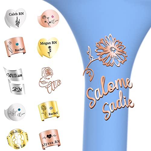 Personalized Stethoscope Name Tag Custom Stethoscopes ID Charms Accessories Customized Graduation Nurse Gift for Nurses Doctor Medical Assistant