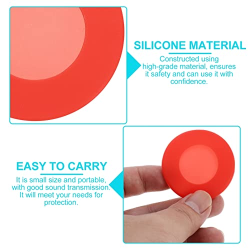 POPETPOP Stethoscope Covers 10pcs Stethoscope Cover Replacement Stethoscope Spare Kit Stethoscope Accessories Bell Cover Replacement Stethoscope Cardiology for Stethoscope Red