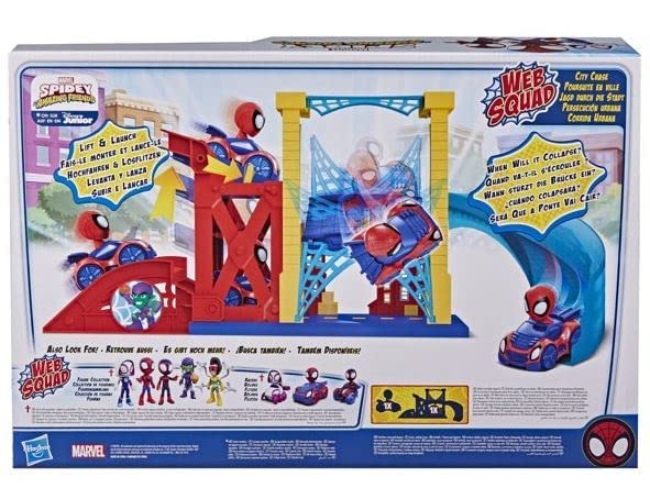 Marvel Spidey & His Amazing Friends Action Figures Superheroes + Villains (Choose Figure) (Web Squad City Chase Playset)