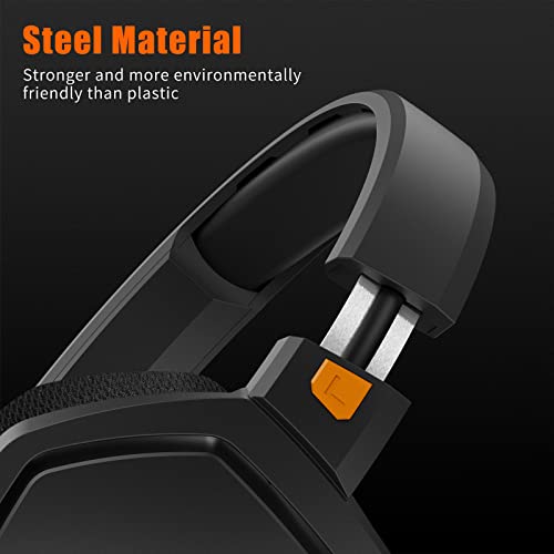 NUBWO G06 Wireless Gaming Headset with Crystal-Clear Microphone for PS5, PS4, PC, and Switch, 47-Hr Battery, Ergonomic Design (Orange)