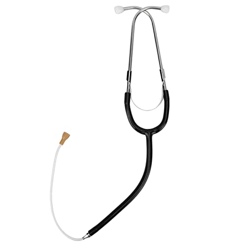 Listening Stethoscope, Hearing Aid Stethoscope Professional High Conductivity Low Loss Rate Binaural Stethoscope for Testing Headphone(Black)