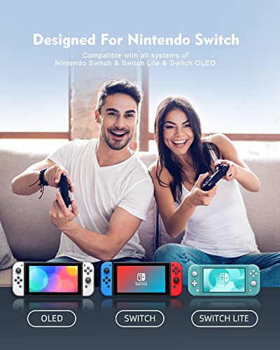Switch Controller,Pro Controller for Switch/Switch Lite/Switch OLED,NENOTOH Switch Remote Controller Gamepad Joystick, Adjustable Turbo and Dual Vibration,Ergonomic Non-Slip