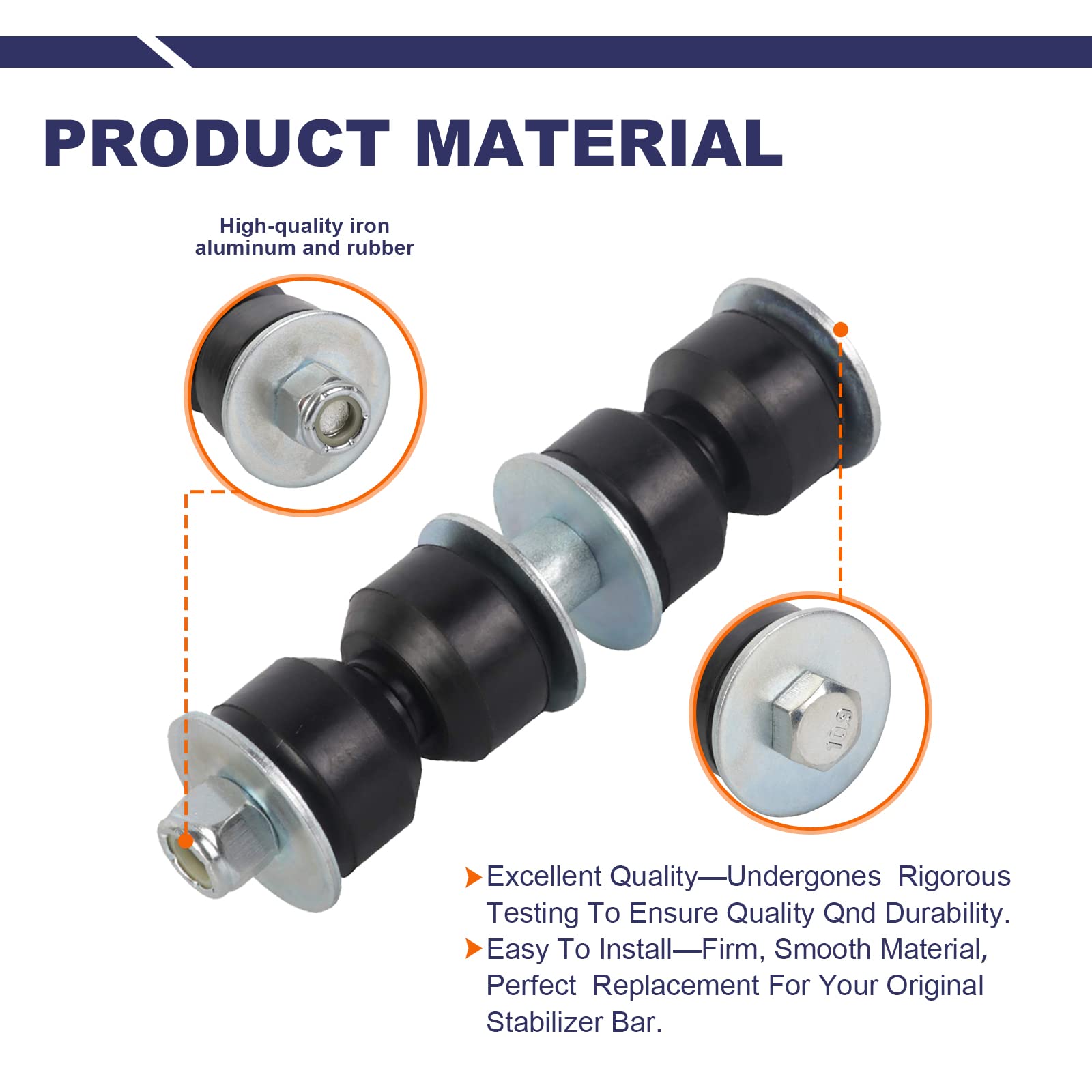 Stiueoav K6600 Sway Bar Link - Front Stabilizer End Link for 1999 Dodge Neon Blazer 4WD, Chevrolet Blazer 1995-2005, Cavalier 1995-2005, Classic 2004-2005, Malibu 1997-2003, S10 2004