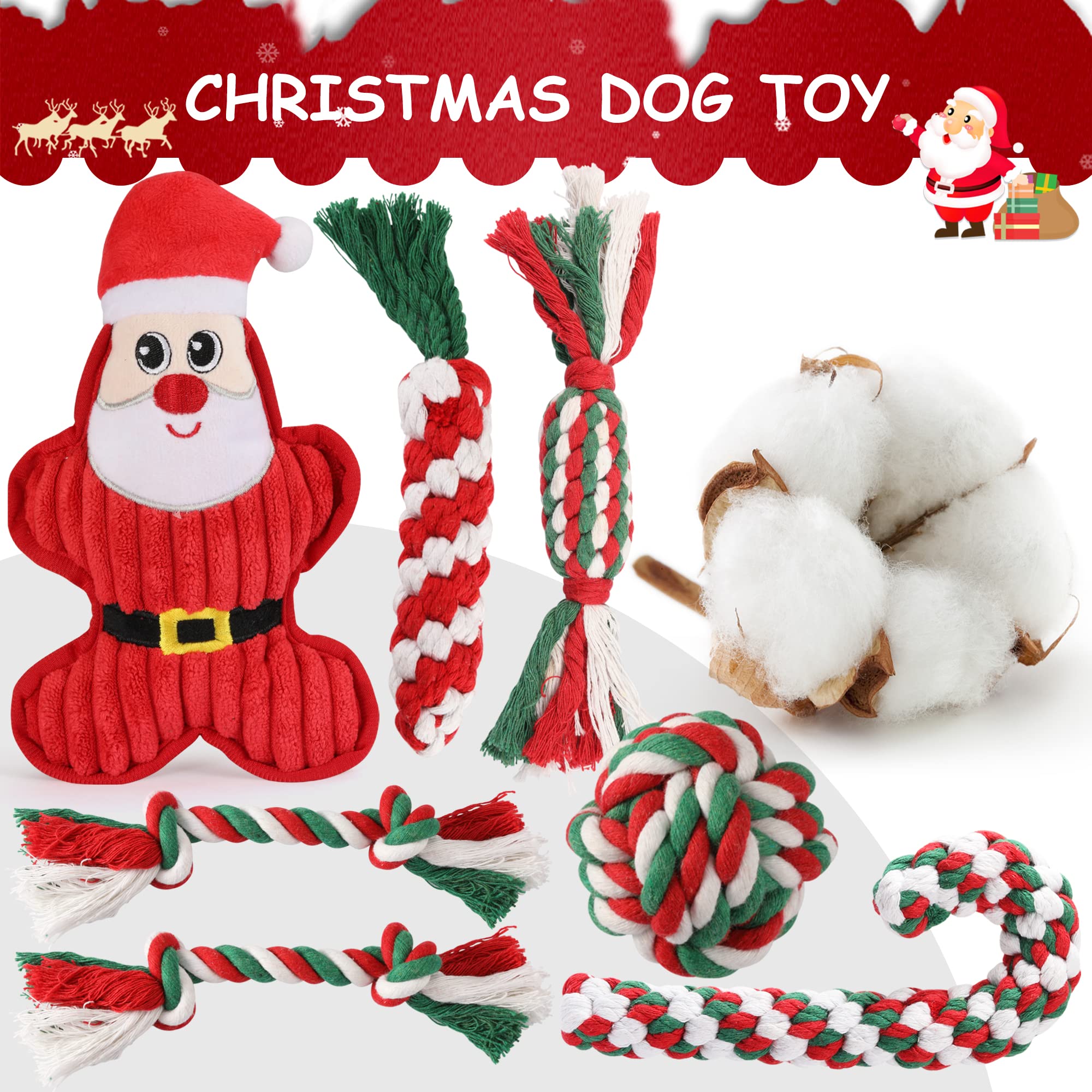 HPETHF Puppy Teething Chew Toys for Small Dog, Puppy Teething Rings Rope Cute Rubber Toy Interactive Chewers Relieve Itching Treat Ball Clean Teeth Toy 6 Pack (9 Pack)