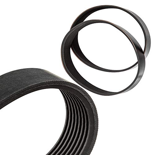 Band Saw Drive Belts Set Fits - Rikon 10-305 Band Saw - High Strength Rubber Belts - Replacement Drive Belt - Made In The USA! - Motor Ribbed Drive Belt