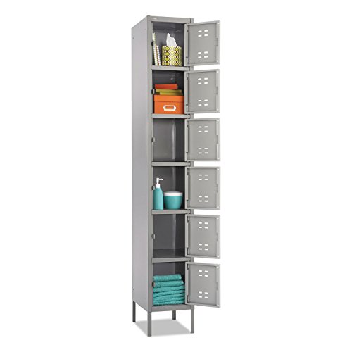 Safco 5524Gr Box Locker 12W X 18D X 78H Two-Tone Gray
