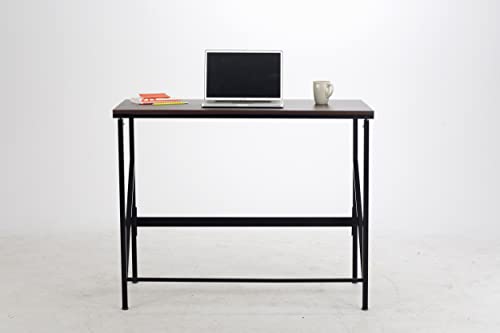 Safco Products Sit/Stand Bi-Level Desk, Walnut/Natural, 48"W x 24"D x 50"H, 1957WL