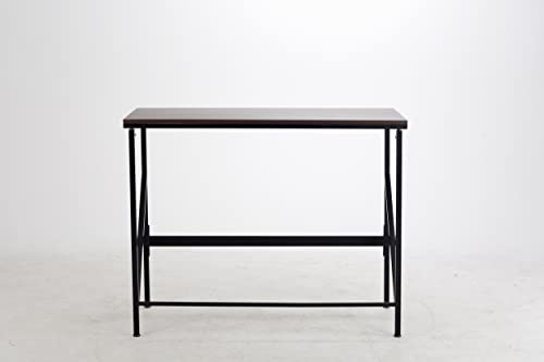 Safco Products Sit/Stand Bi-Level Desk, Walnut/Natural, 48"W x 24"D x 50"H, 1957WL