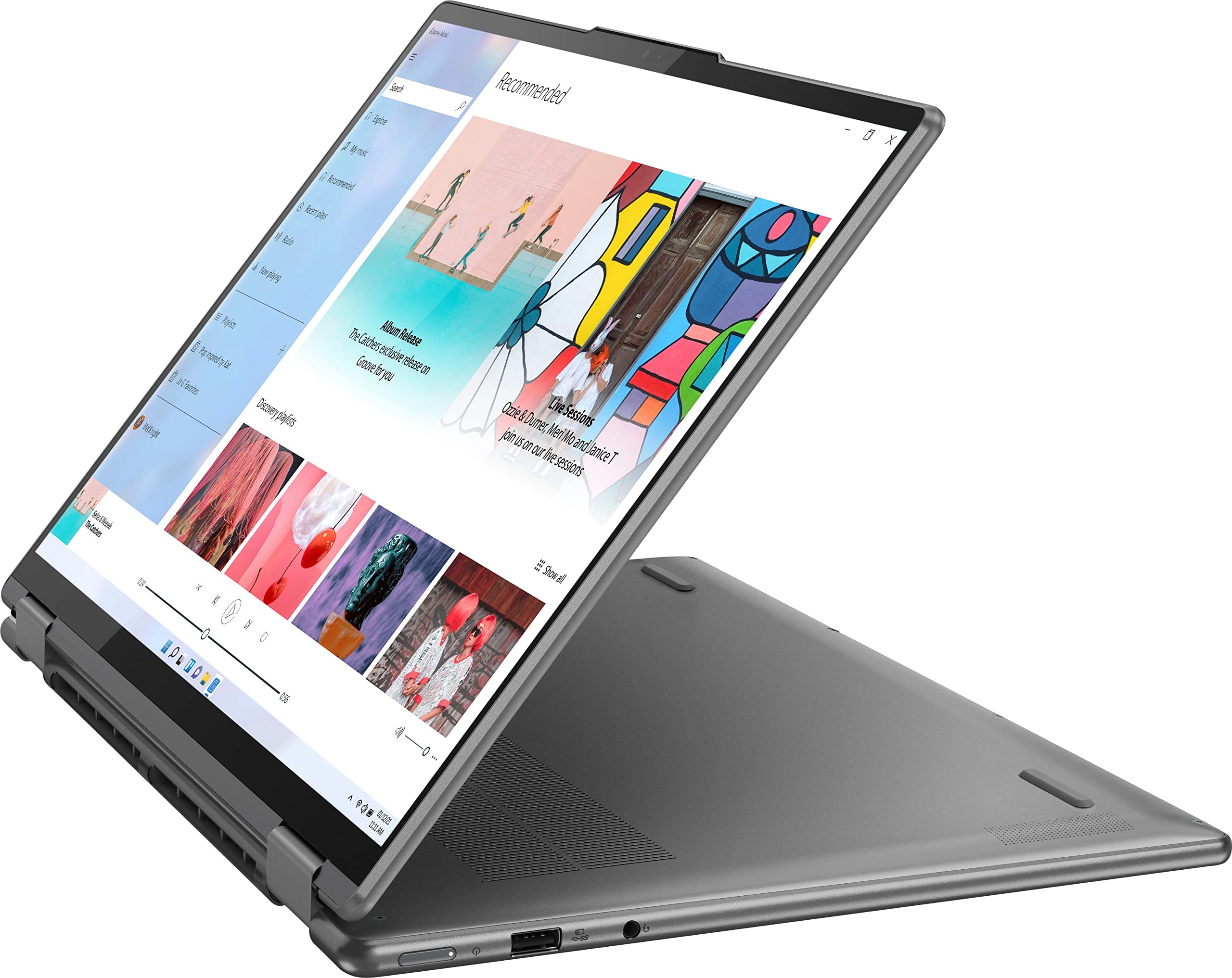 Lenovo Yoga 7i 2-in-1 Premium Laptop, 16" 2.5K Touchscreen, 12th Intel Evo Platform 12-Core i5-1240P, 8GB LPDDR5 RAM, 512GB SSD, Intel Iris Xe Graphics, Backlit KB, FP, Win11 PRO