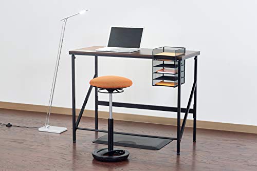 Safco Products Sit/Stand Bi-Level Desk, Walnut/Natural, 48"W x 24"D x 50"H, 1957WL