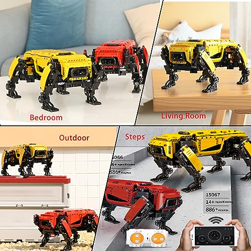 Addshiny RC & APP Control Power Robot Dog for Adults & Kids - Upgraded 2023 Version (886 PCS)