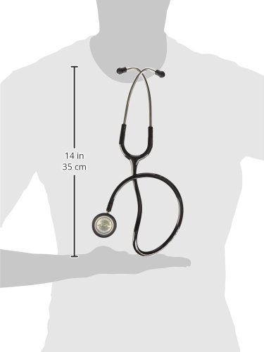 ADC - 603BK Adscope 603 Premium Stainless Steel Clinician Stethoscope with Tunable AFD Technology, Black, 3001697