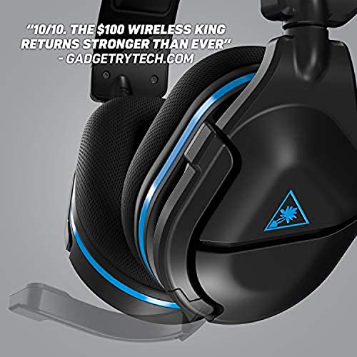 Turtle Beach Stealth 600 Gen 2 Wireless Gaming Headset for PlayStation 5, PS4 Pro, PS4 & Nintendo Switch with 50mm Speakers, 15-Hour Battery life, Flip-to-Mute Mic, and Spatial Audio - Black (Renewed)