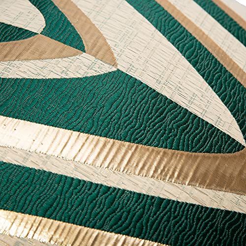 THE-TINOART Decorative Throw Pillow Covers 20 x 20, Olive Green Gold Soft Pillow Covers Striped Christmas Decor Square Cushion Covers Home Decor for Couch Patio Sofa Bedroom Car