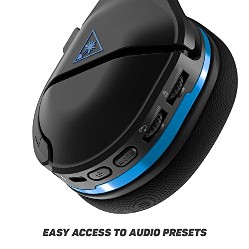 Turtle Beach Stealth 600 Gen 2 Wireless Gaming Headset for PlayStation 5, PS4 Pro, PS4 & Nintendo Switch with 50mm Speakers, 15-Hour Battery life, Flip-to-Mute Mic, and Spatial Audio - Black (Renewed)