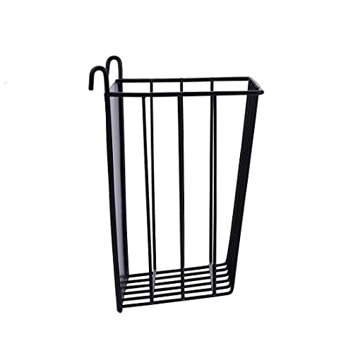 jezmozo Pet Hay Feeder for Rabbit Guinea Pigs Chinchilla Bunny Small Animal Basket with Hook Metal Holder (2 Pieces)
