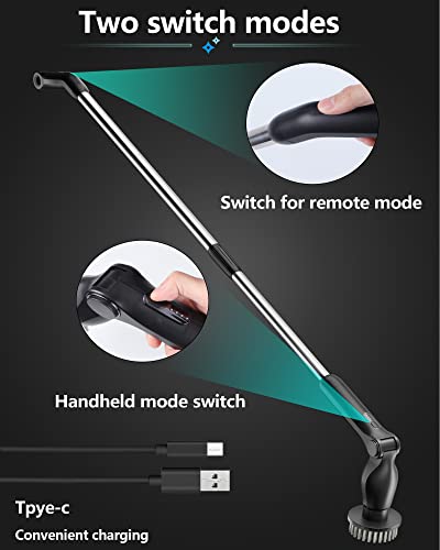 Cordless Electric Spin Scrubber,Electric Shower Cleaning Brush as Household Gifts,Telescoping Long Handled Shower Scrubber,Electric Power Scrubber for Cleaning Bathroom,Bathtub,Floor,Grout,Tile